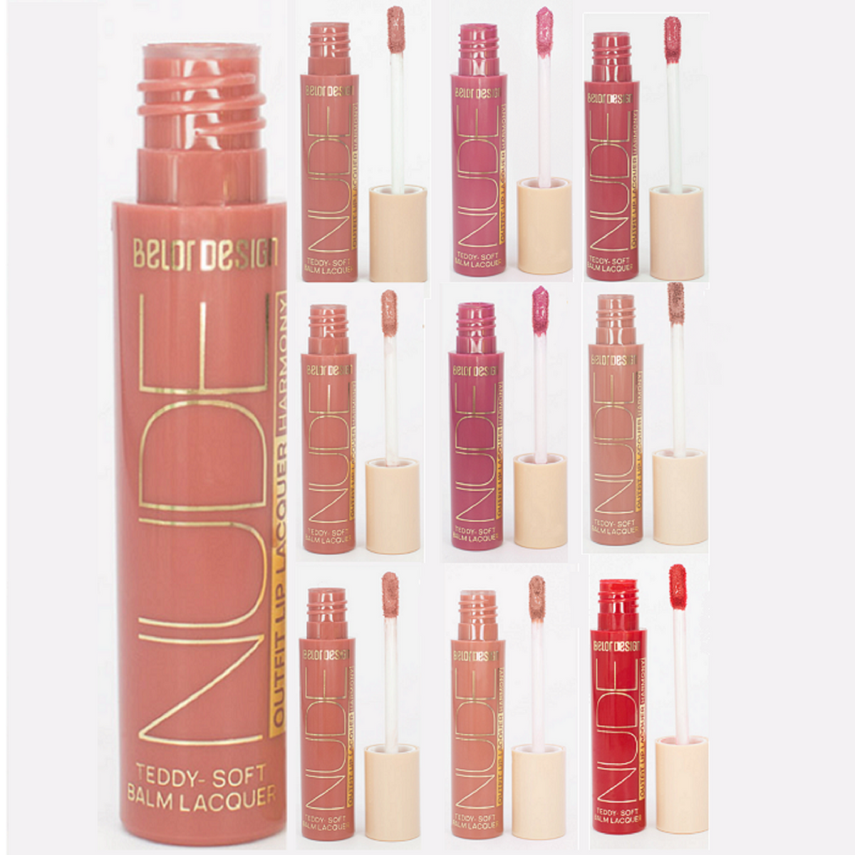 BelorDesign NUDE HARMONY Outfit Lip Lacquer Lip Gloss - 10 SHADES – DiffLand